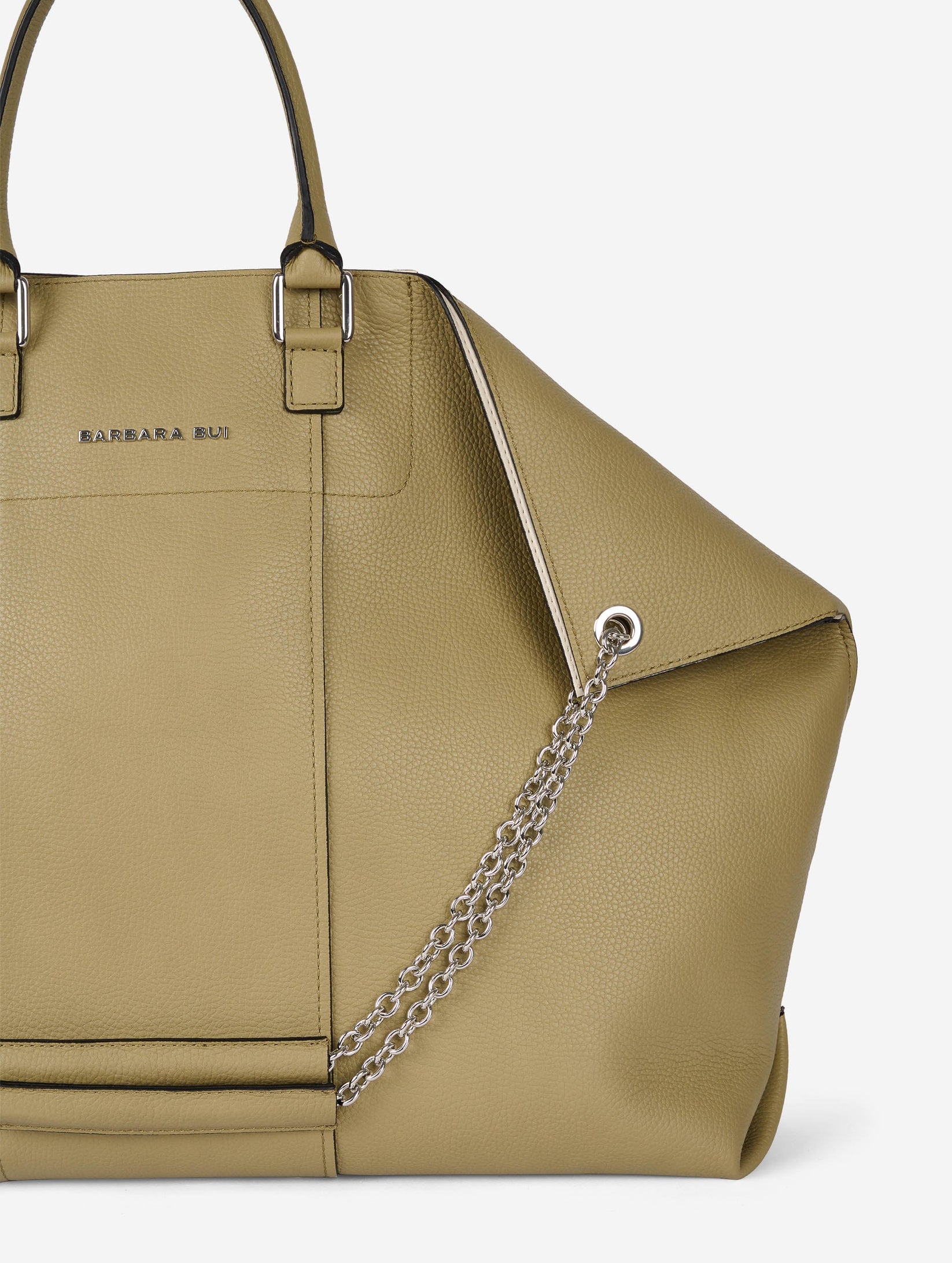 Maroquinerie Femme | Sac "Big Chamallow" en cuir tilleul | Barbara Bui ...