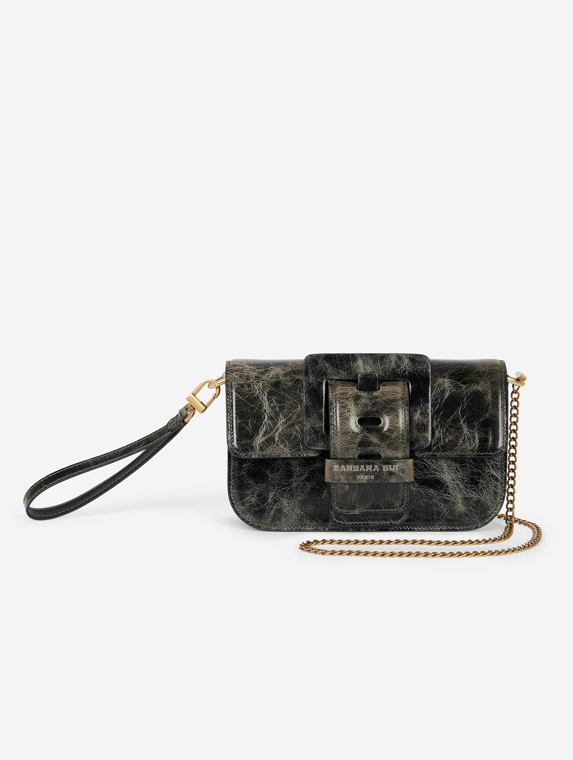 Maroquinerie Femme | Petit Sac "Like Me" en cuir verni gris | Barbara ...