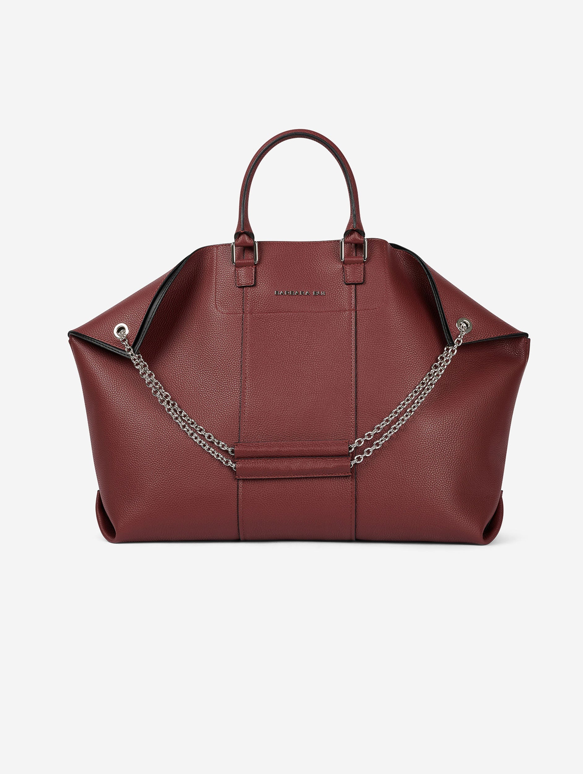 Maroquinerie Femme | Sac "Big Chamallow" en cuir bordeaux | Barbara Bui ...